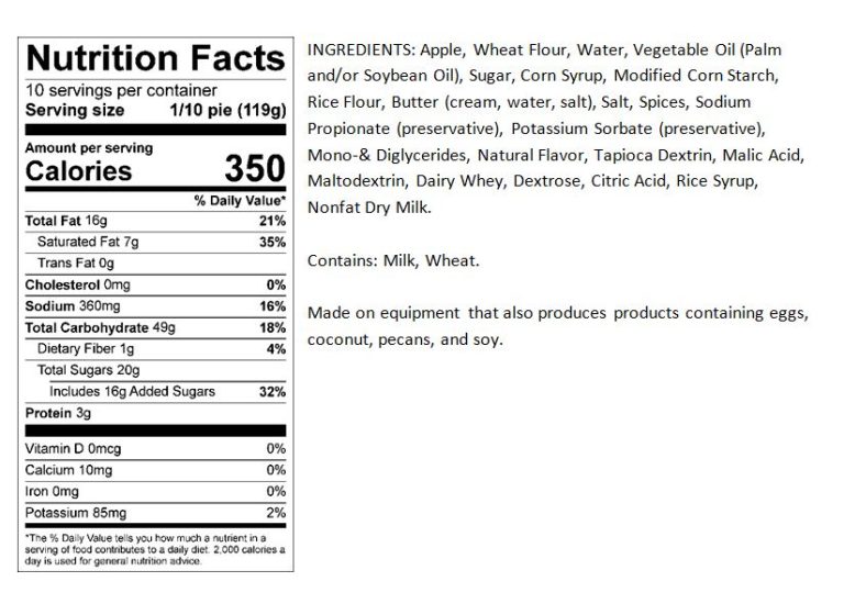 10-inch Apple Dessert Pie - Table Talk Pies